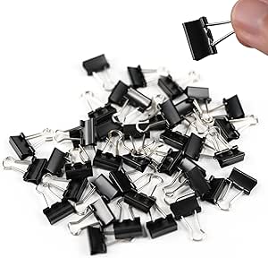 Amazon.com : Ykimok 40Pcs Mini Binder Clips, 5/8 inch(15mm), Paper ...