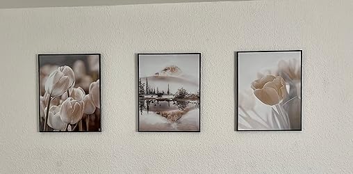 Amazon.de: SWECOMZE Premium Poster - 3er Bilder Set - Stilvolle Home Deko für Schlafzimmer und ...