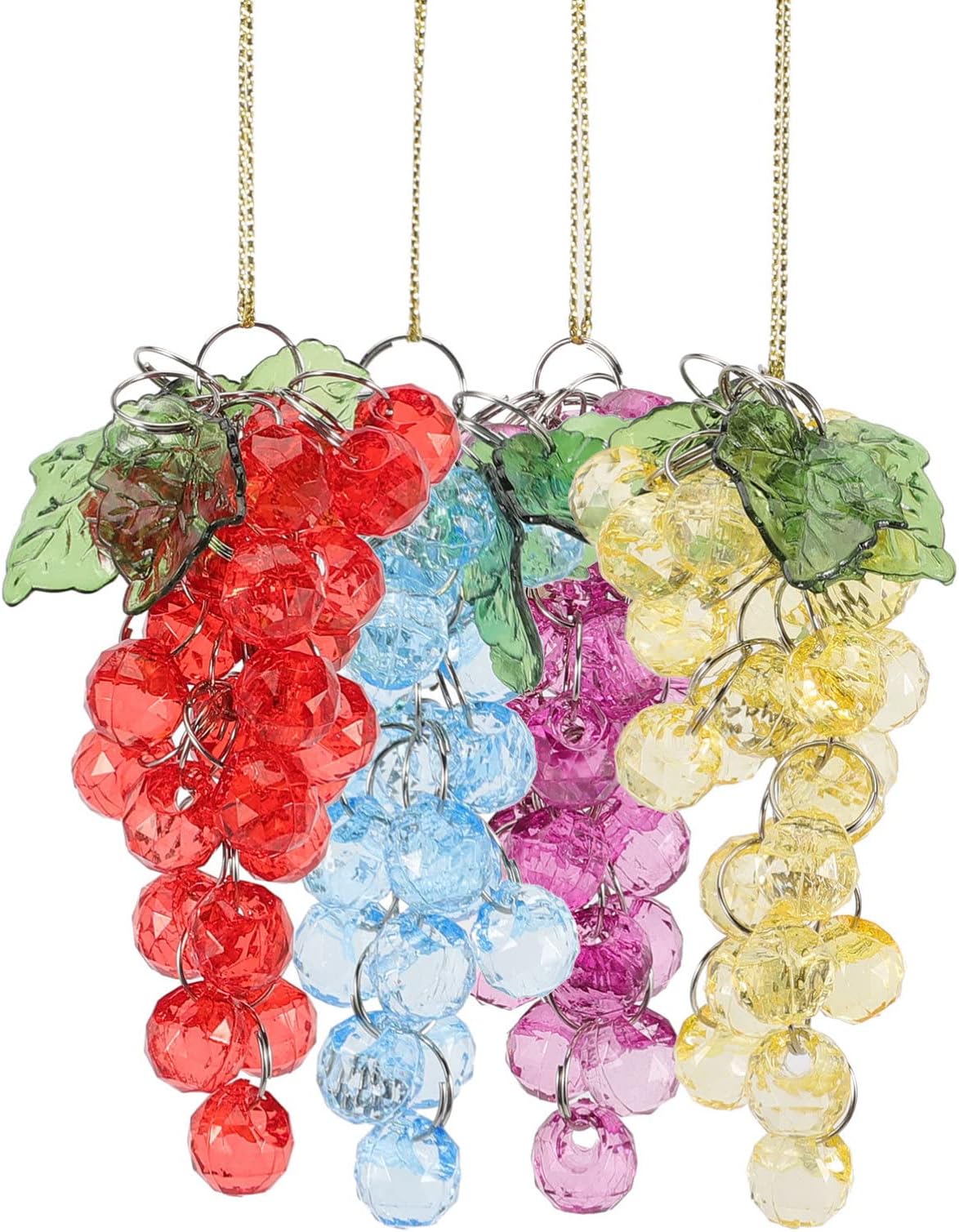 Amazon.com: Iridescent Beaded Grape Cluster Ornament H9399 New ...