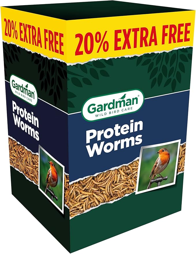 Gardman Protein Worms 1kg and 20 percent Extra Free : Amazon.co.uk: Garden