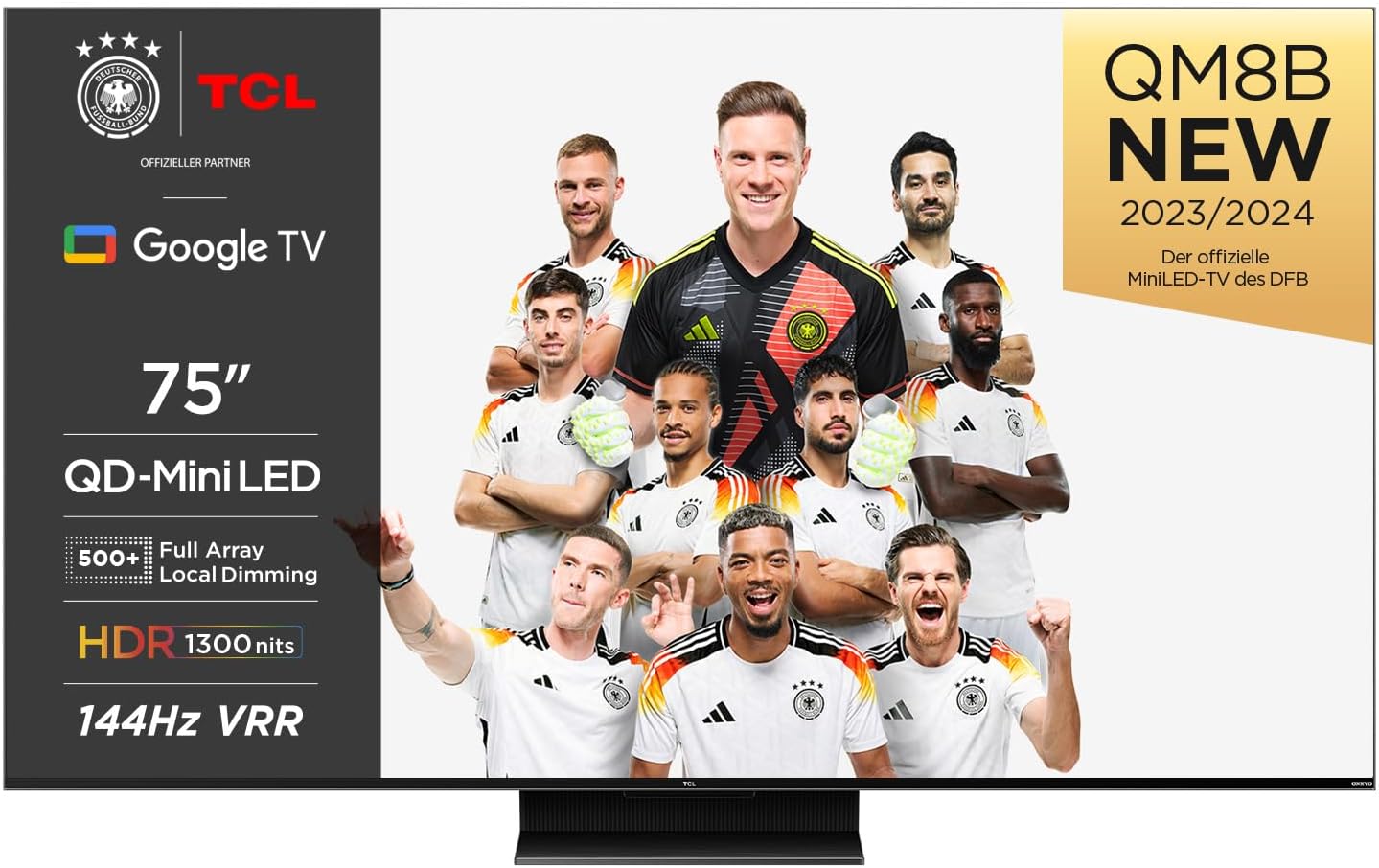 TCL 55QM8B Fernseher MiniLED 55 Zoll, QLED, 144Hz, 4K HDR Premium ...