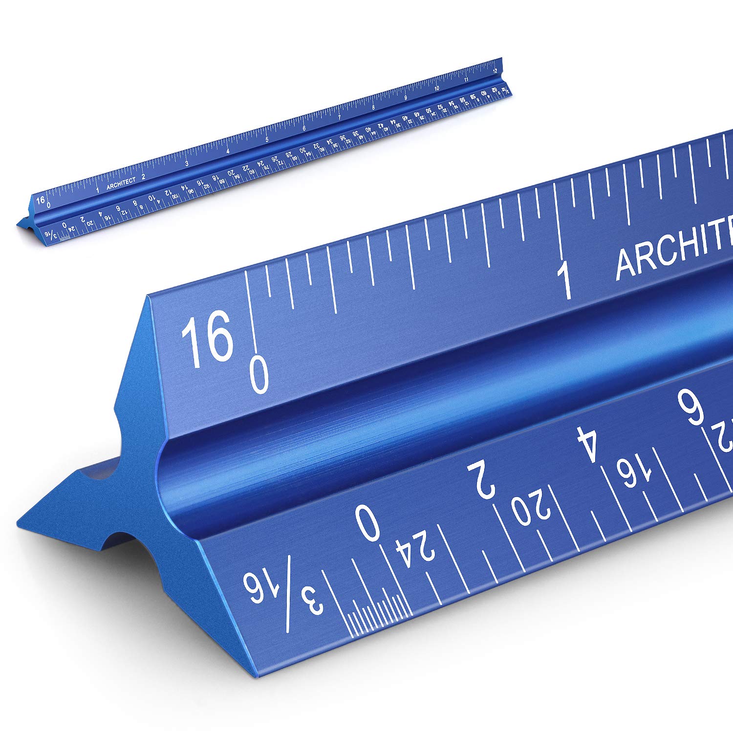 Snapklik.com : 12" Architectural Scale Ruler Aluminum Architect Scale ...