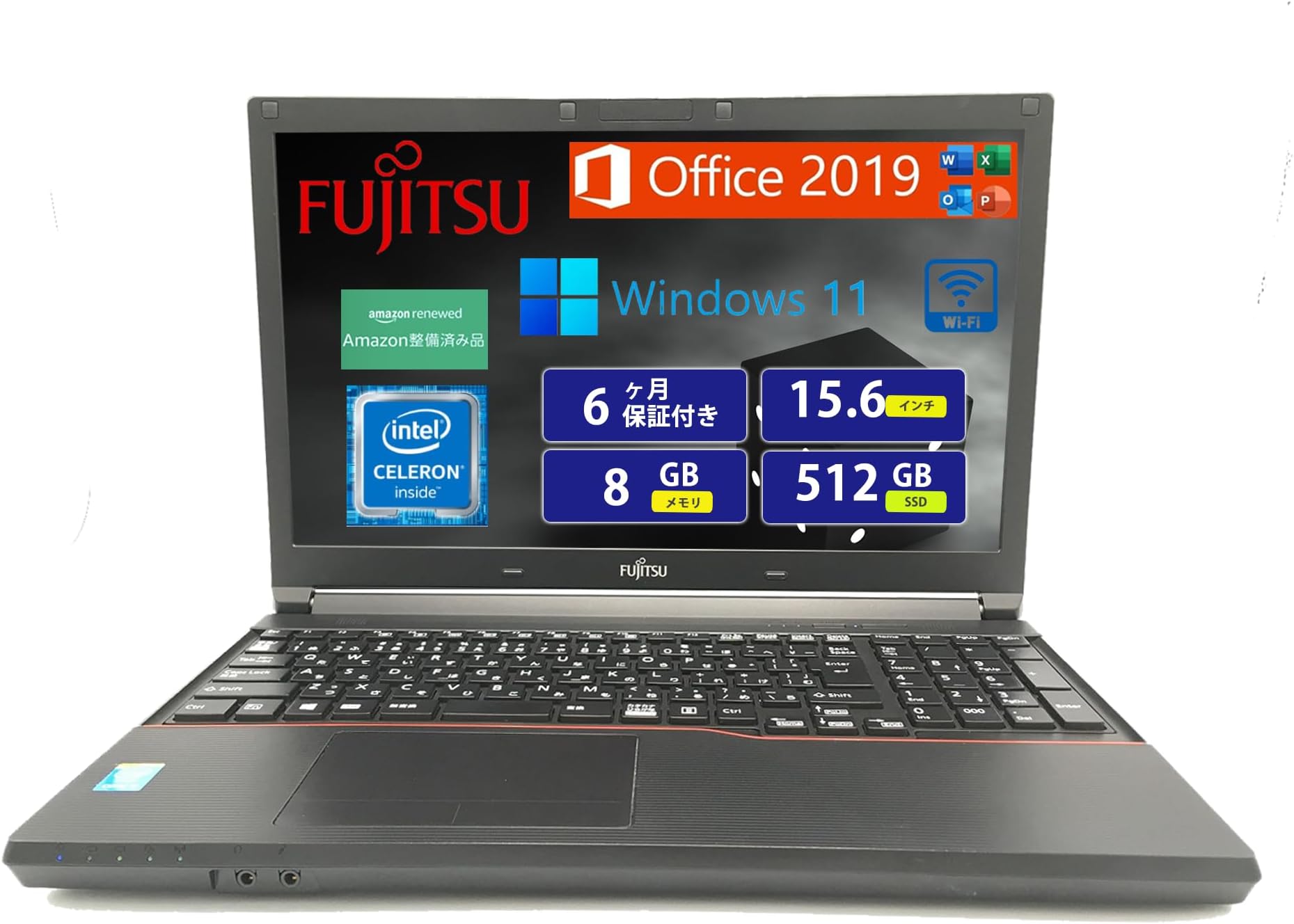 Amazon.co.jp: Fujitsu Laptop A574/MS Office 2019/Windows11PRO /15.6 ...