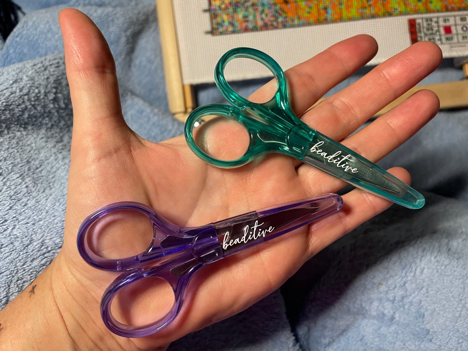 Beaditive Detail Craft Scissors Set (2 Pc.) Curved and Straight, Sharp ...