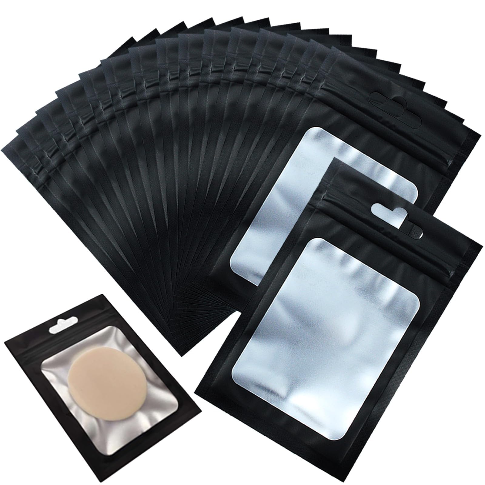 Amazon.com: 120 PCS Resealable Polyester Film Bags Smell Proof Mylar ...