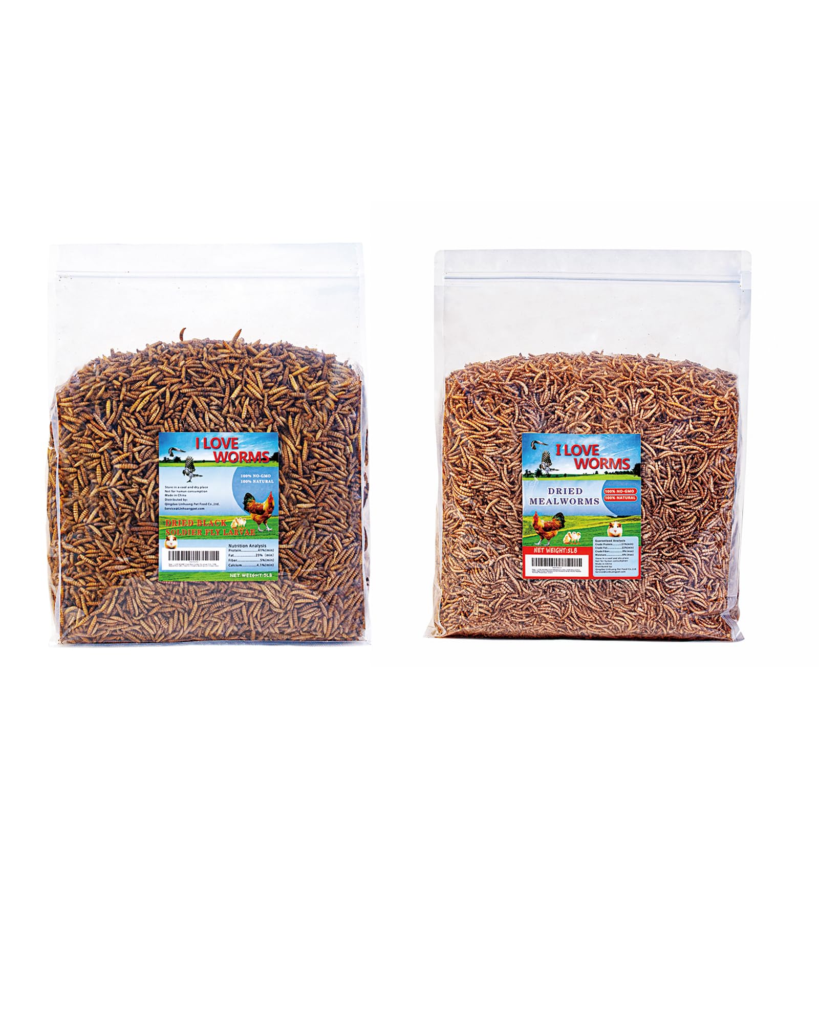Amazon.com: I LOVE WORMS Chicken Treats, Dried Black Soldier Fly Larvae ...