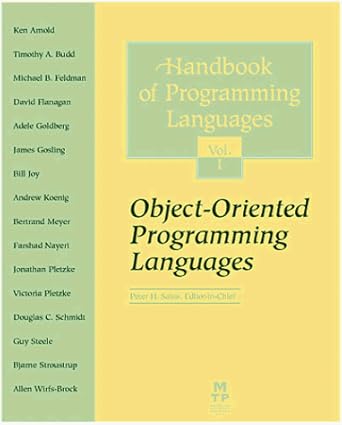 The Handbook of Programming Languages (HPL): Object Oriented ...