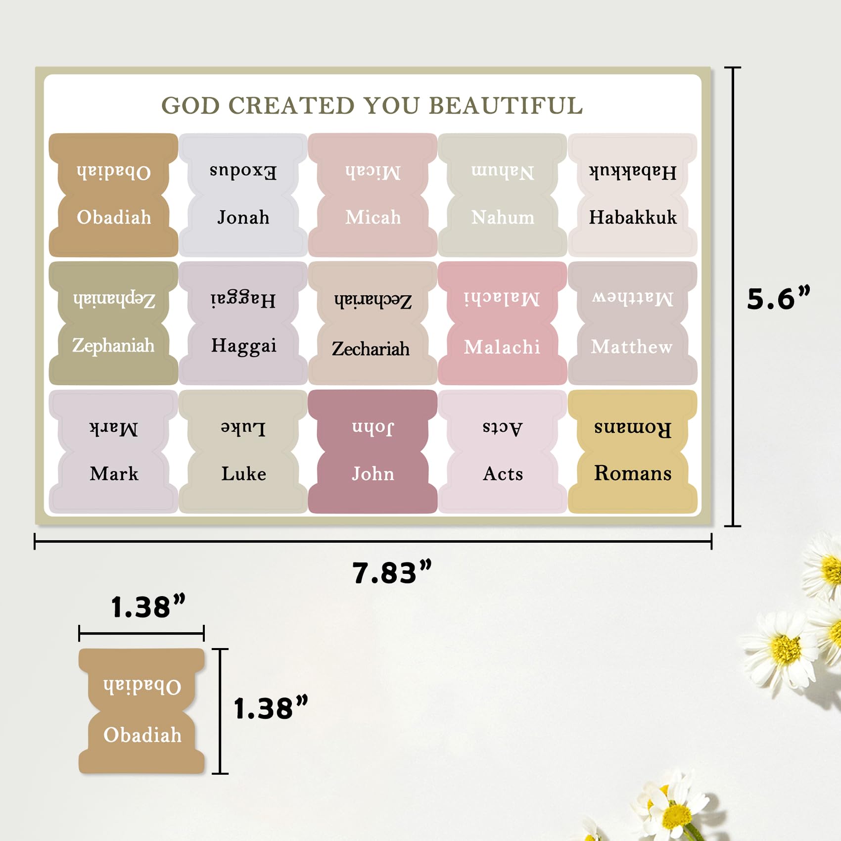 Snapklik.com : Bible Tabs,75pcs Bible Index Tabs,Bible Tabs For Women & Men,Boho Theme Bible ...