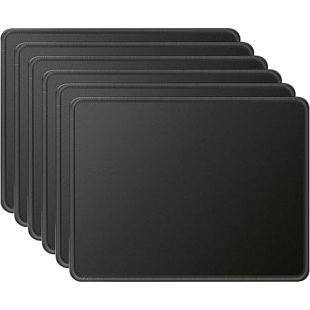 KTRIO Mouse Mat 6 Pack [30% Larger] with Stitched Edges, 280x220x3mm ...