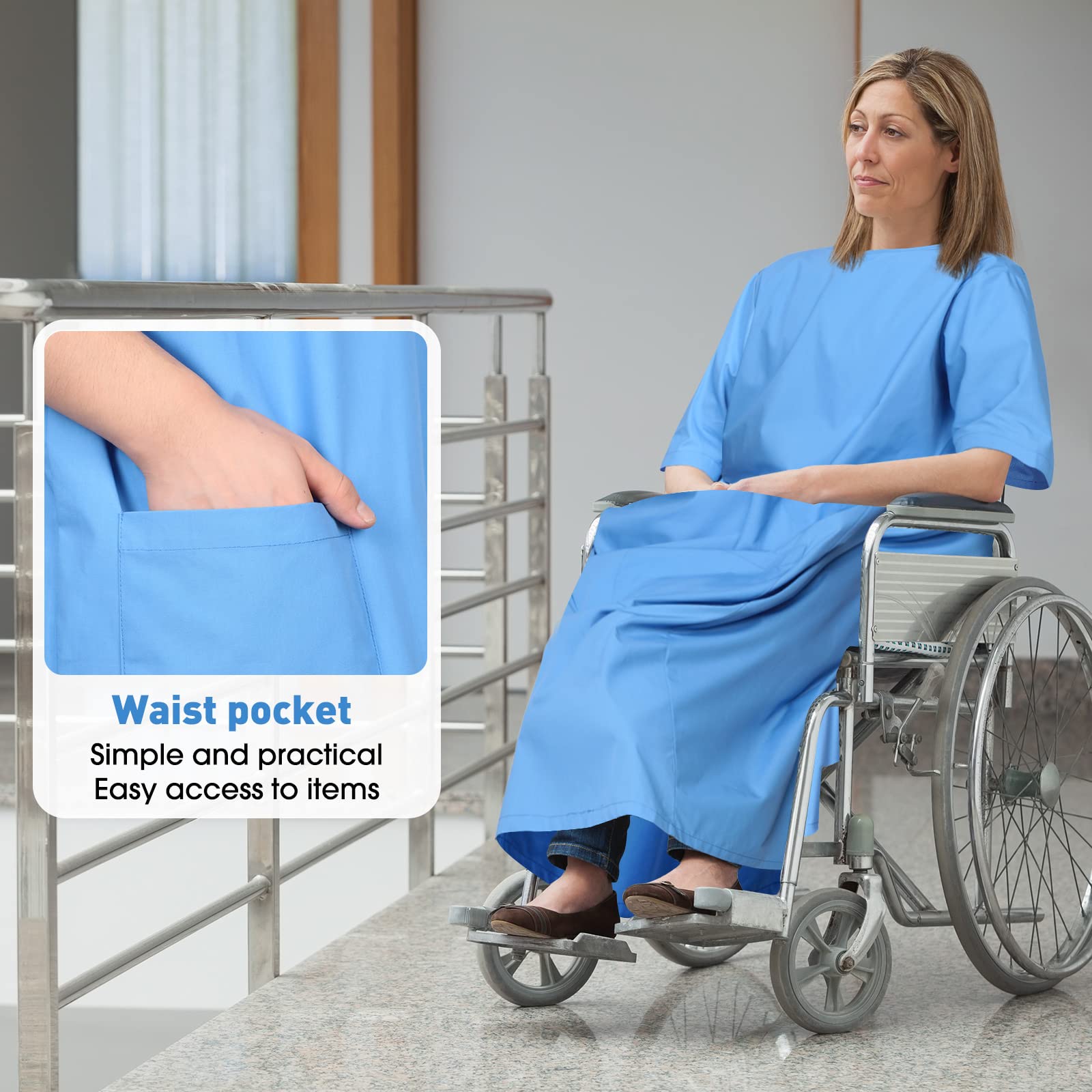 Delivery Gown For Hospital Maternity AMU Solutions 4PK - Men's Deluxe ...