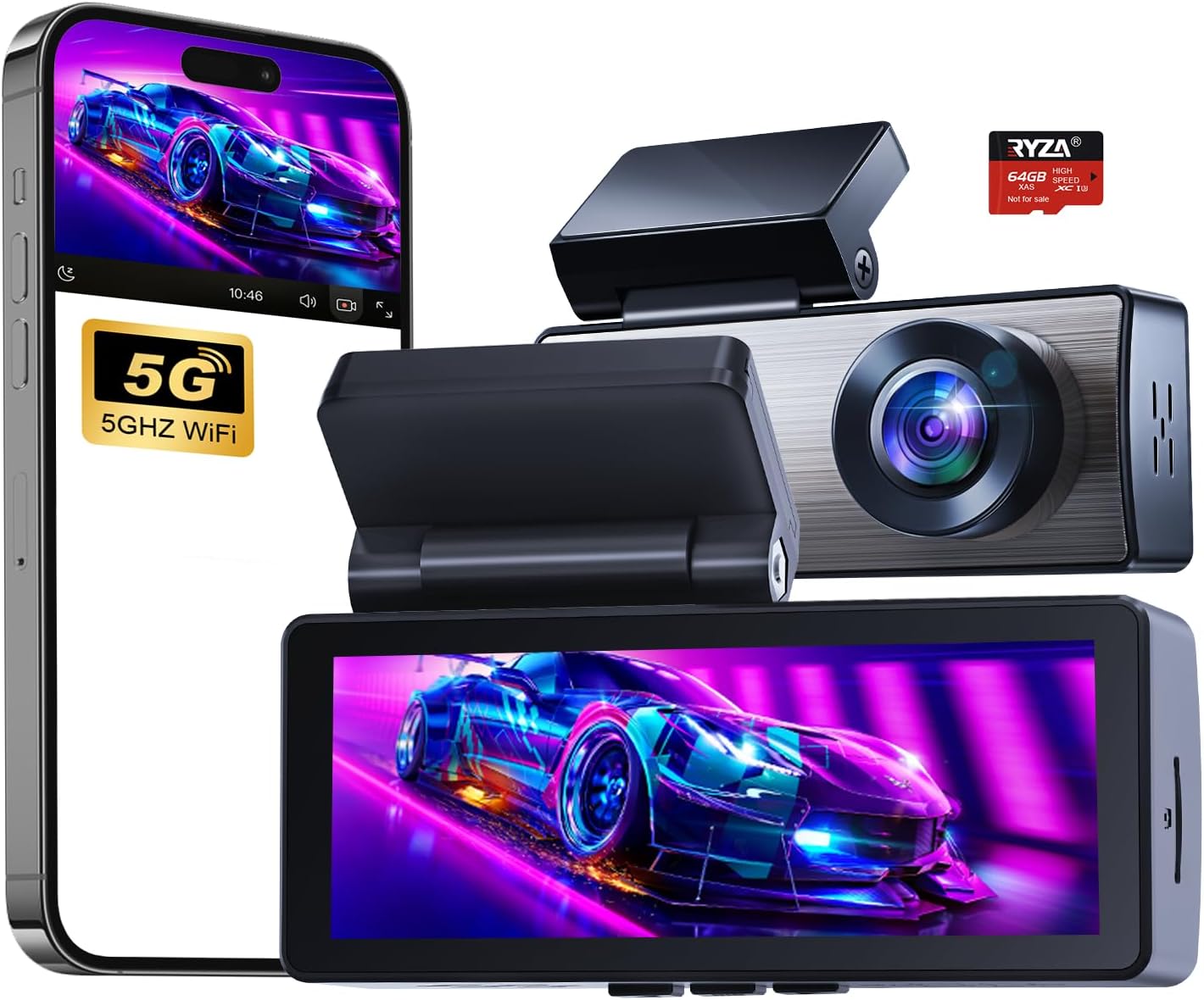 Amazon.co.jp: REENEW【2025 ドライブレコーダー 4KウルトラHD解像度 170°広角 WIFI対応 ドライブレコーダー暗視撮影/駐車監視/緊急録画/ループ録画 耐熱 ...