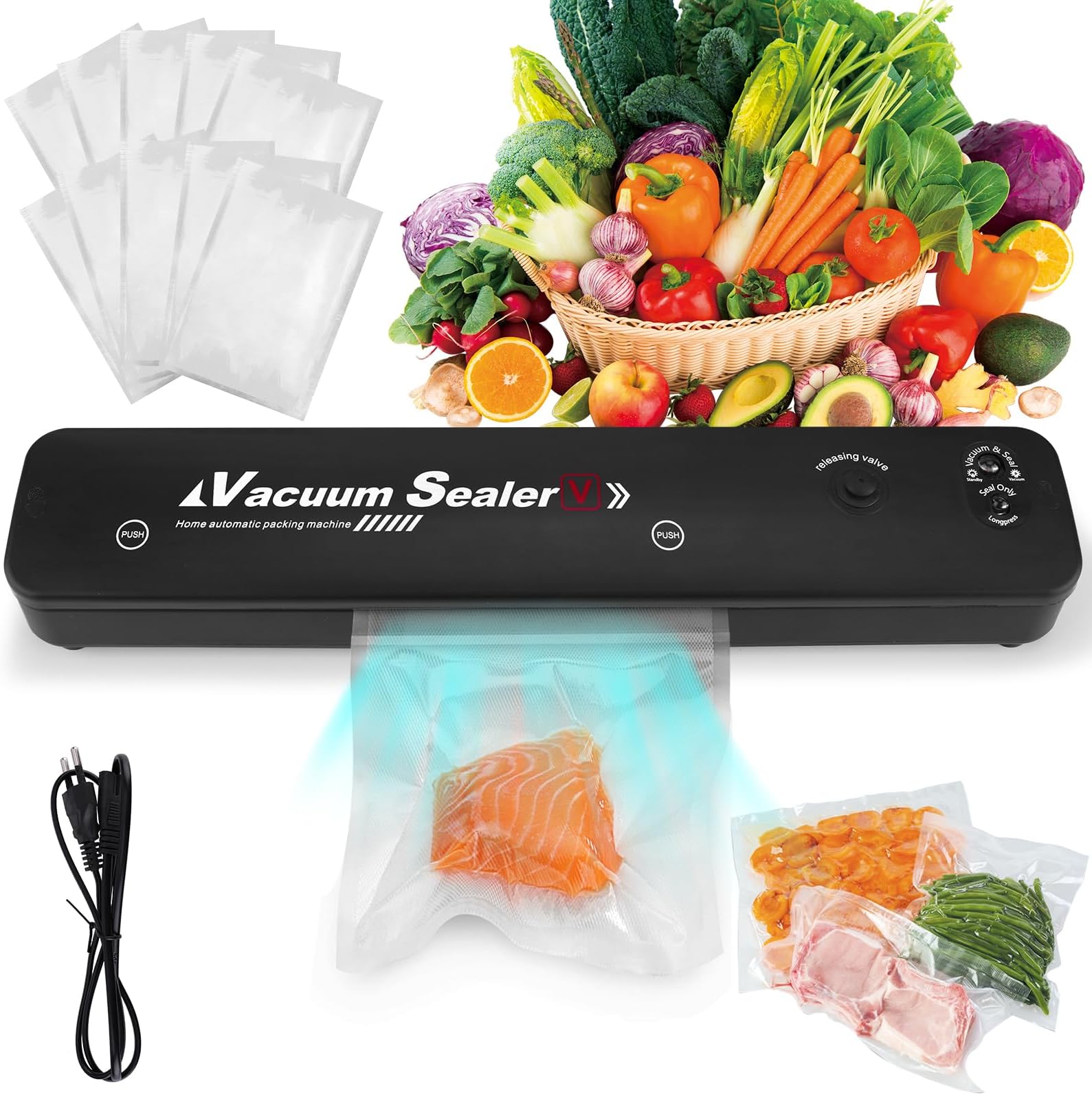 Mini Machine à Sceller Sous Vide Manuelle Chargement USB, Appareil Mise ...