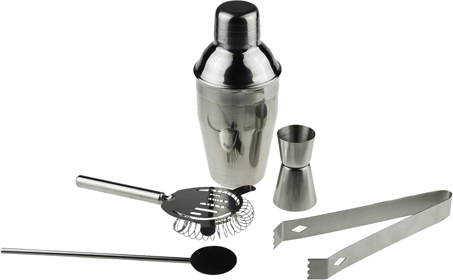 Amazon.com: Cocktail Shaker Martini Set Built-in Strainer Ounce Jigger ...