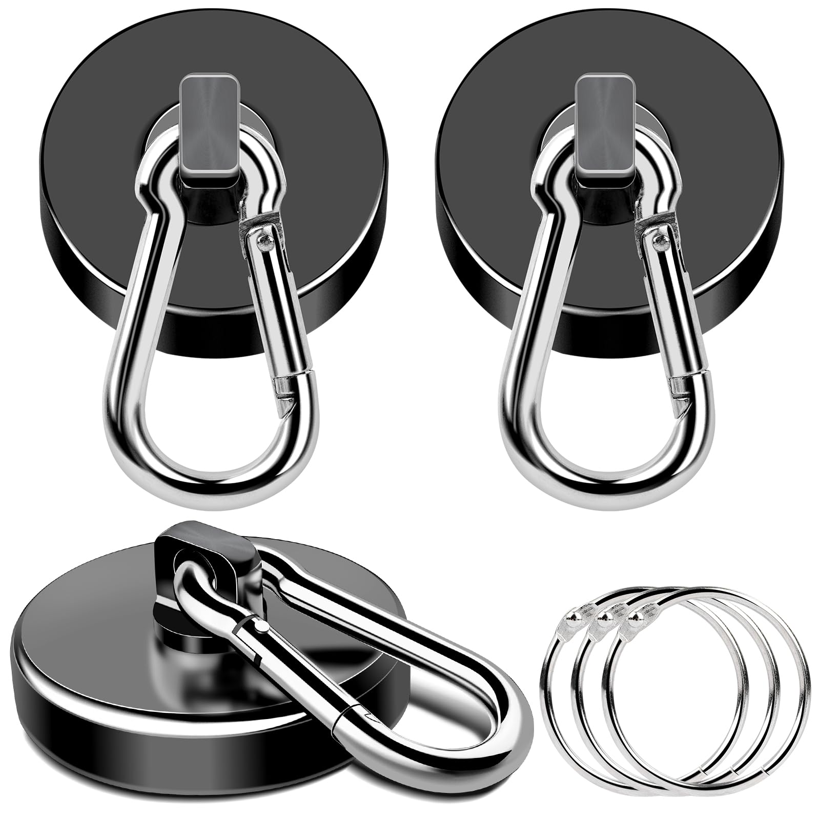 Snapklik.com : MIKEDE Magnetic Hooks, 150LB Neodymium Magnets Heavy Duty