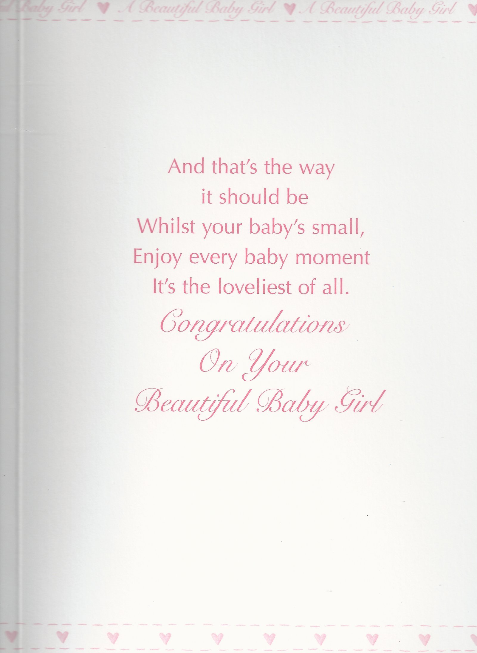 Congratulations On Your Baby Girl Poems