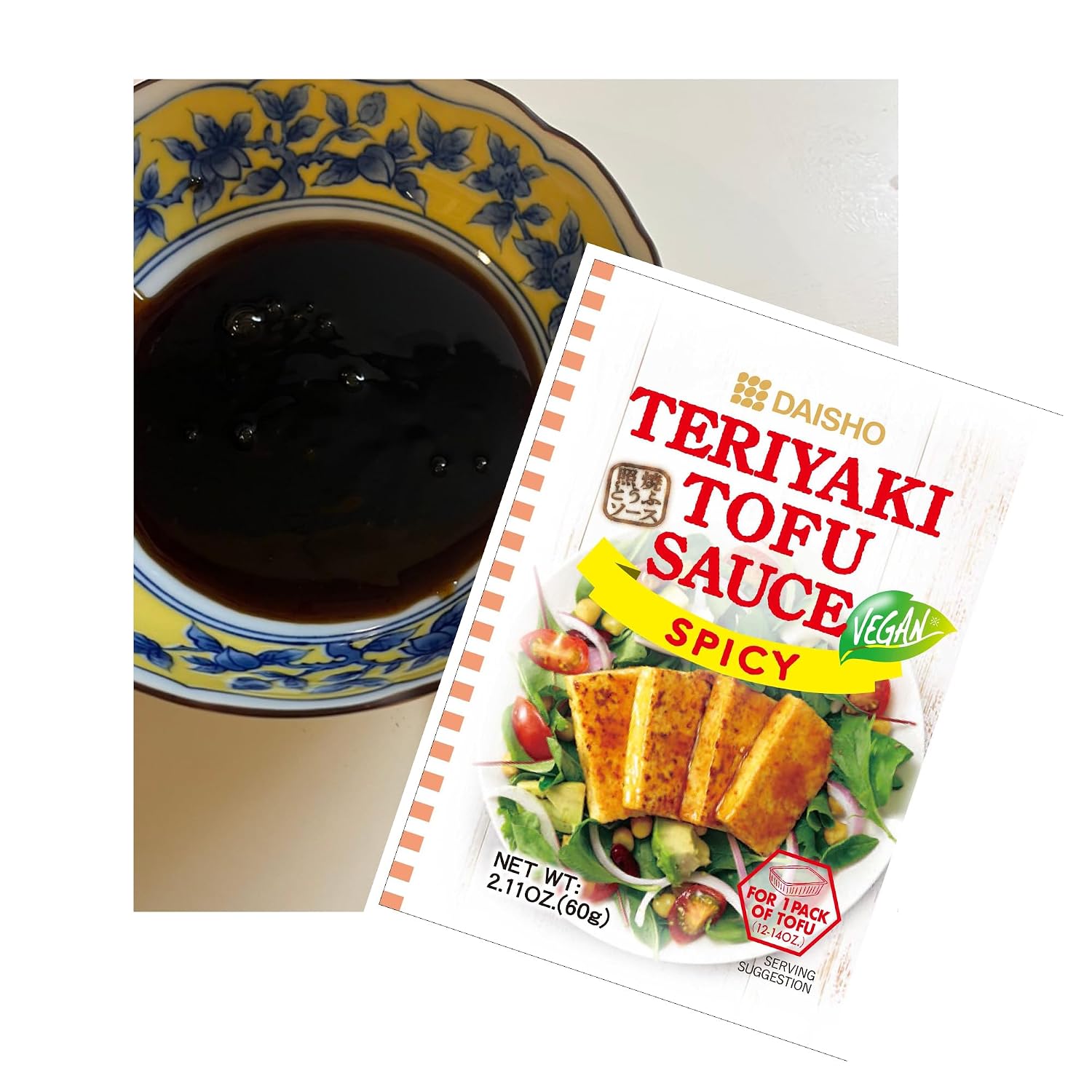 DAISHO SALSA TOFU TERIYAKI Sabor picante 2.11oz (picante) Salsa de tofu ...