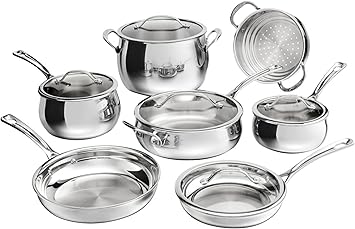 Cuisinart 12-Piece PureClad™ Triple-Ply Stainless Steel Cookware Set ...
