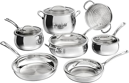 Cuisinart 12-Piece PureClad™ Triple-Ply Stainless Steel Cookware Set ...