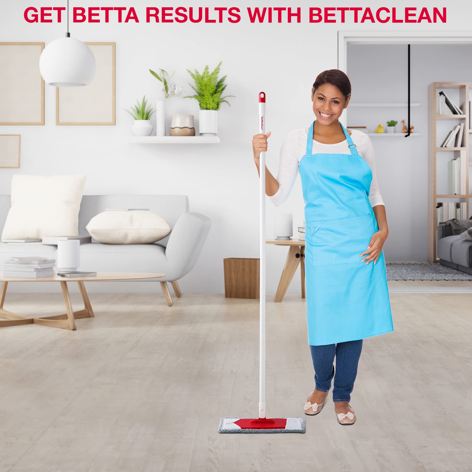 Mop and Bucket with Wringer Set, Scrub Mop & Broom, Collapsible Mop ...