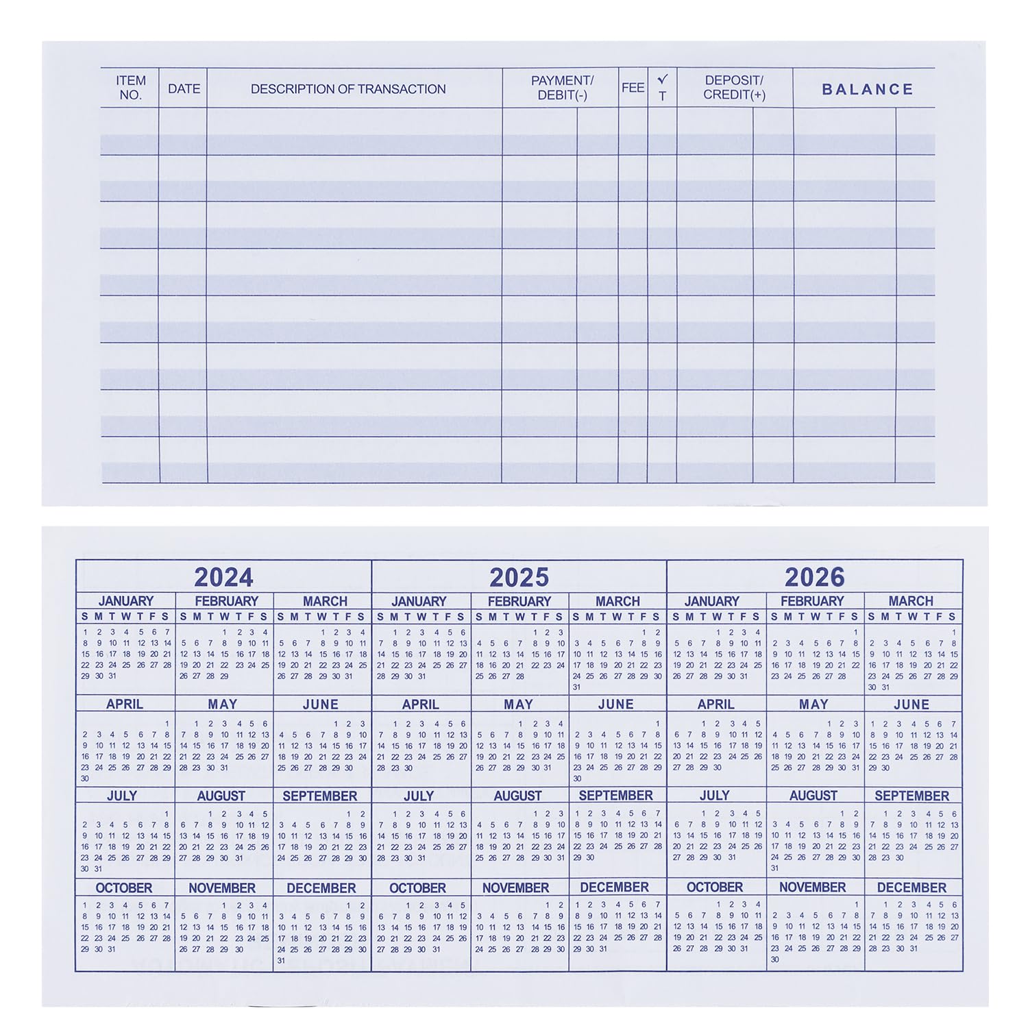 Snapklik.com : 20 Pack Checkbook Register, Blank Check Register Books ...