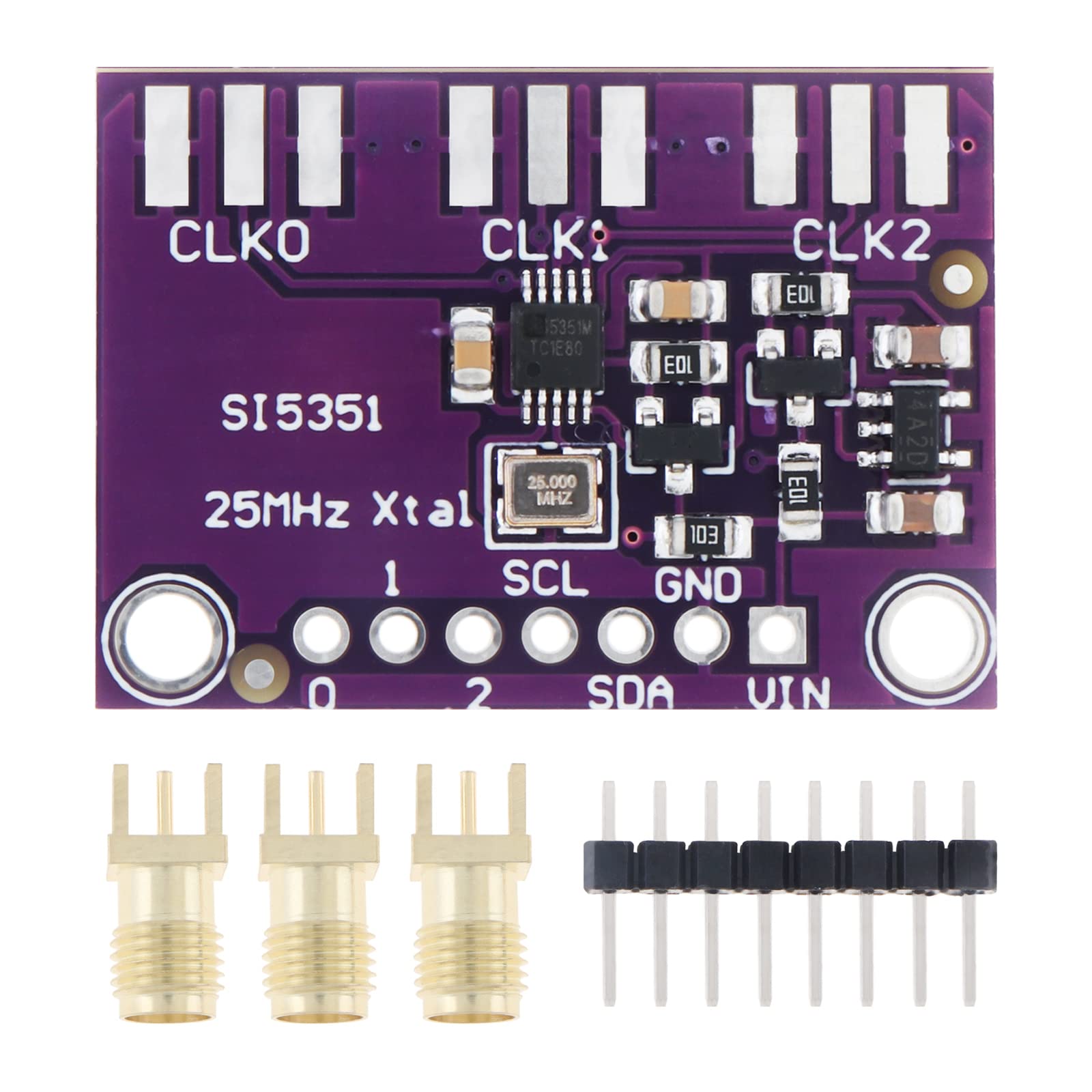 Amazon.com: DiGiYes Si5351 I2C IIC 8KHz-160MHz High Frequency Signal Generator Breakout Board ...