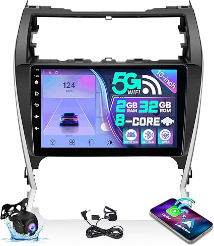 Amazon.com: LASERTAIL 8 Core Car Stereo Radio for Toyota Camry 2012 2013 2014 Support JBL ...