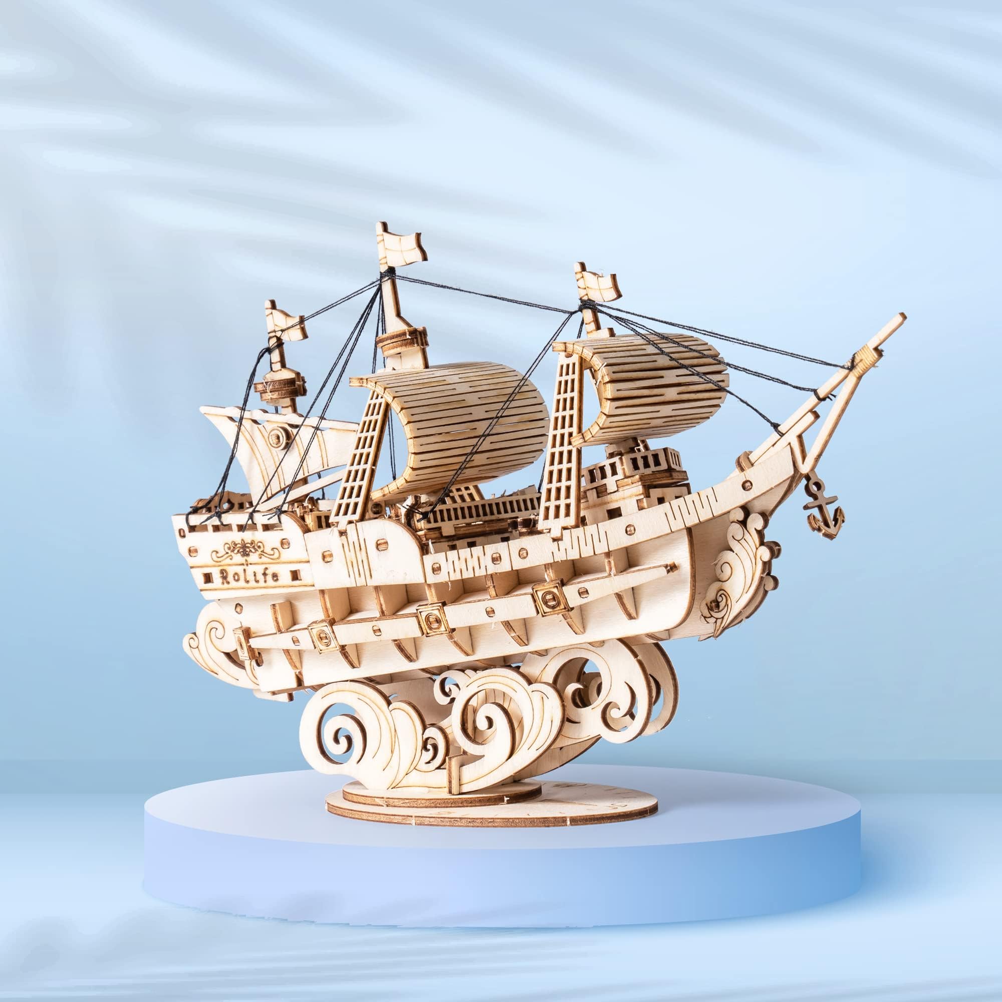 Amazon.com: EastVita Wooden Model Ships Kits to Build for Adults ...
