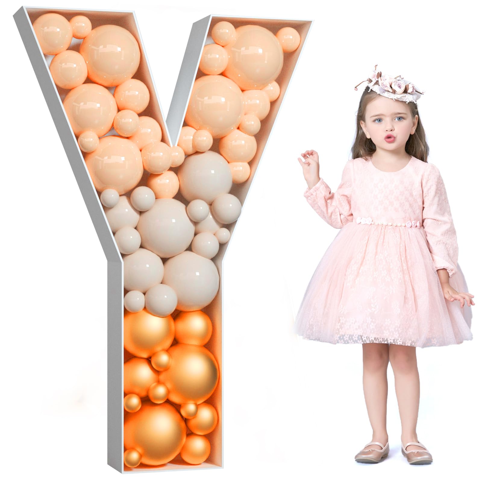 Tongjoy 4FT Mosaic Letters for Balloons, Mosaic Balloon Frame, DIY ...