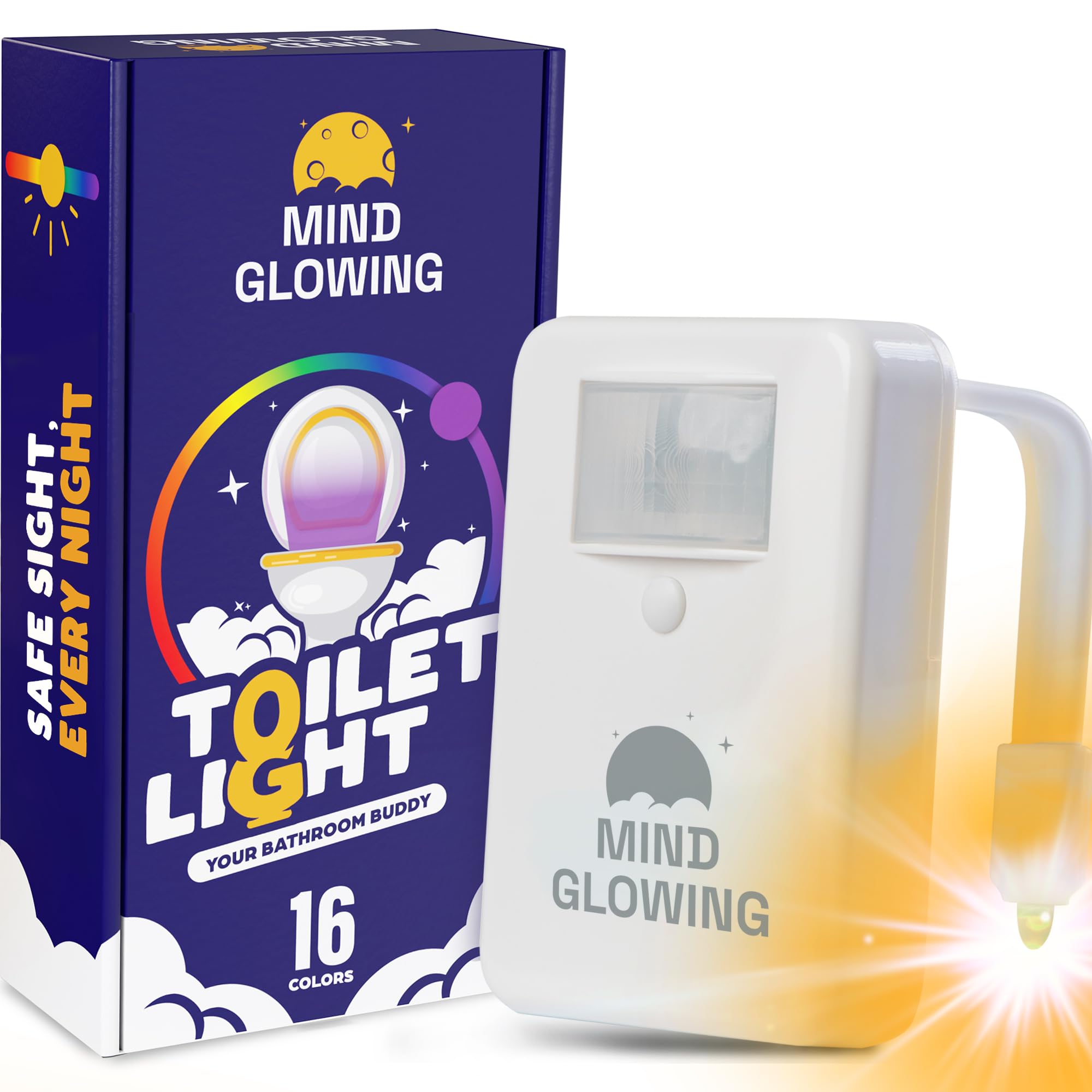 Buy Mind-GlowingToilet Light with Motion Sensor - Toilet Night Light ...