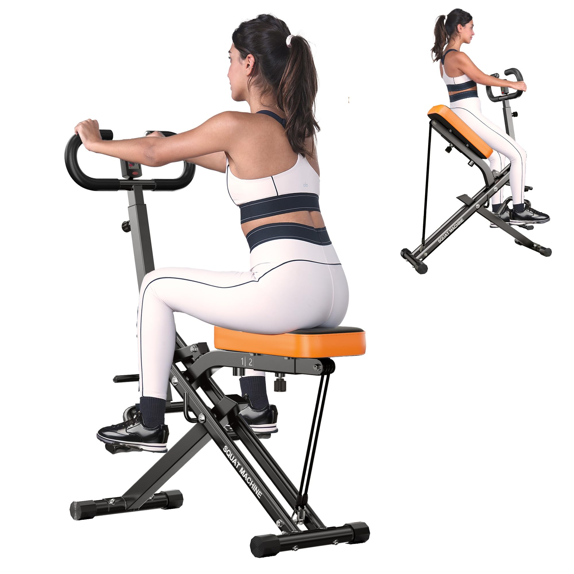 SogesHome Squat Machine Rowing Machines for Home Foldable, Fitness ...