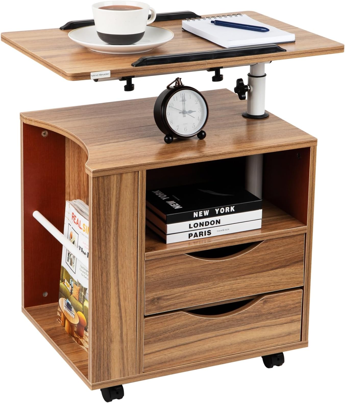 Amazon.com: Mind Reader Desk, Laptop Computer Stand Height Adjustable ...