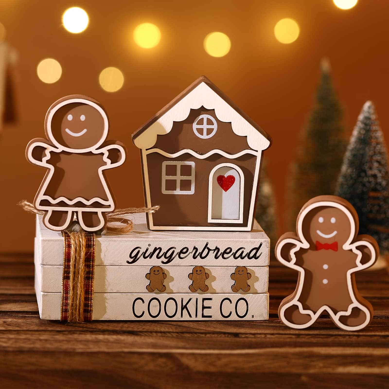 Amazon.com: angeloken Christmas Home Decor Gingerbread Bakery Sign ...