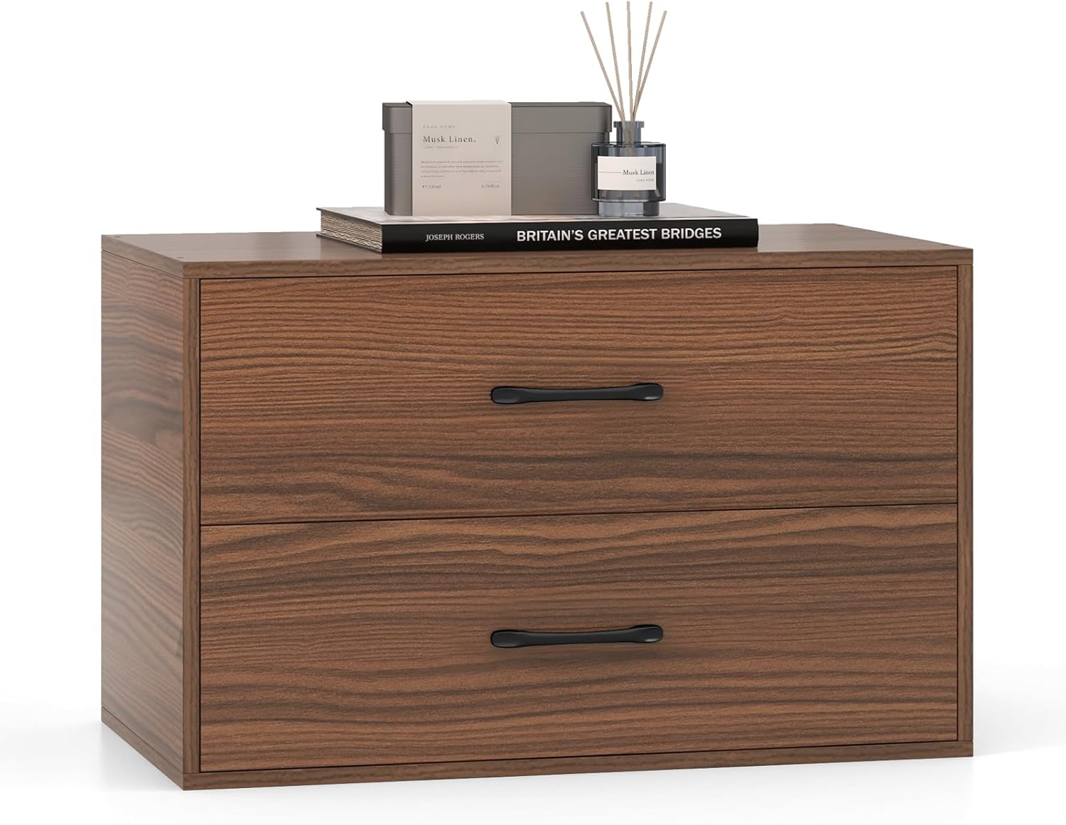 Amazon.com: LOKO 2-Drawer Stackable Dresser, Lateral File Cabinet with ...