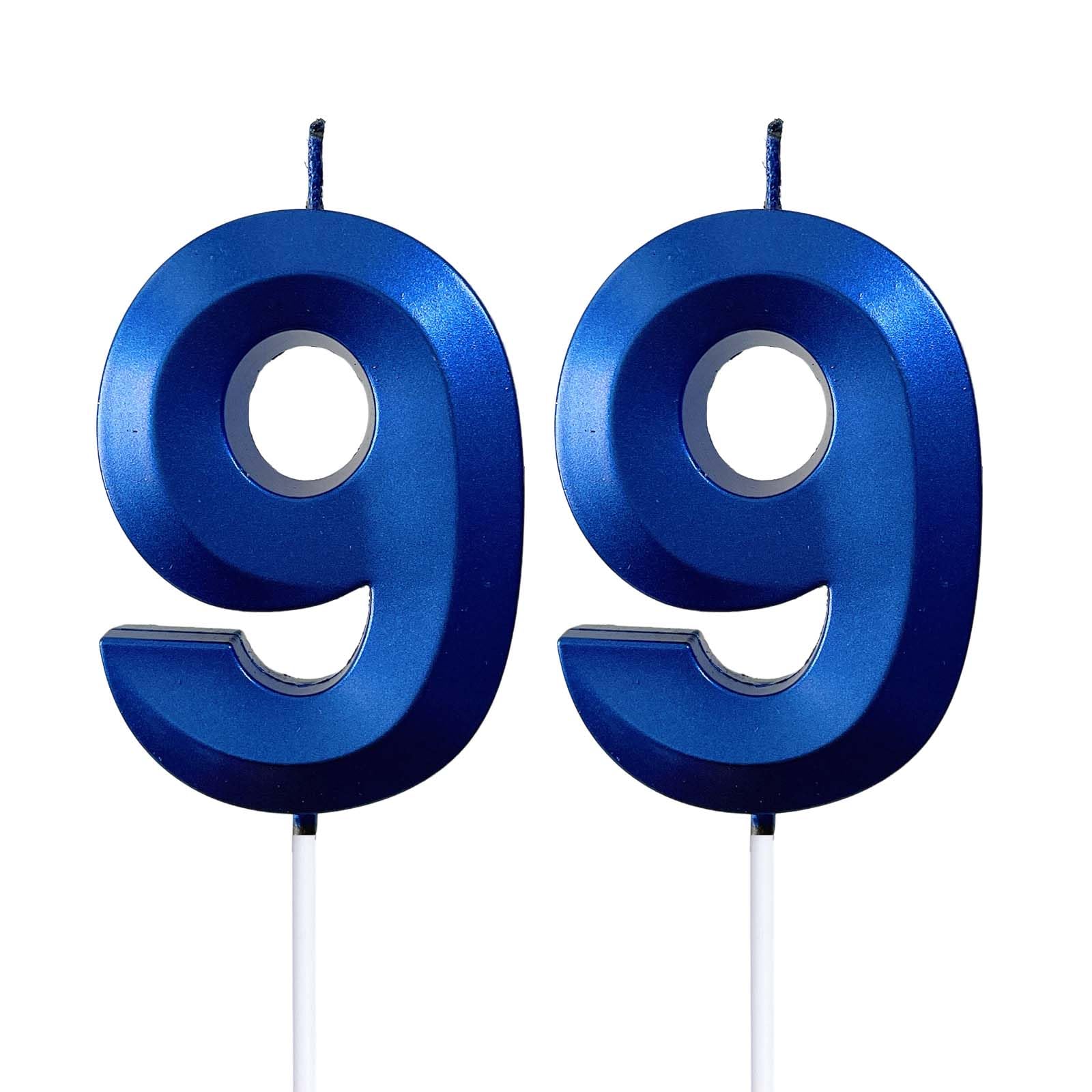 Amazon.com: 2.76" 99th Number Candles Birthday Gifts for Women Men ...