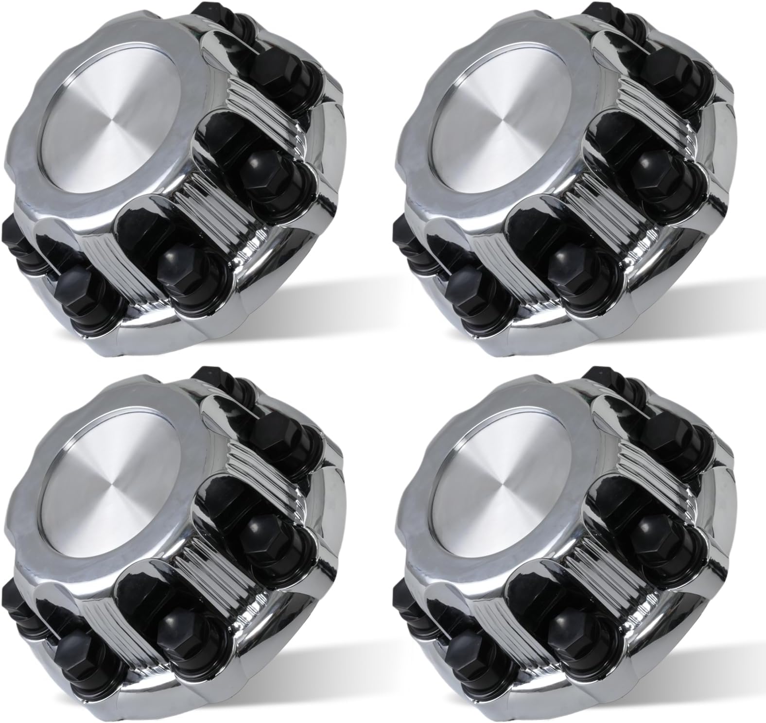 Amazon.com: InTech Auto Wheel Center Hub Caps for Chevy Chevrolet and ...