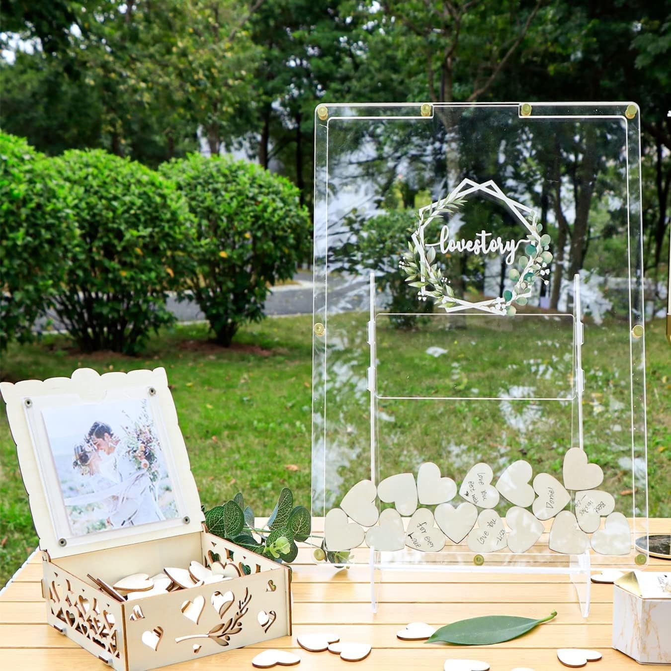 Amazon.com: CYAOOI Wedding Guest Book Alternative, Guest Book Wedding ...