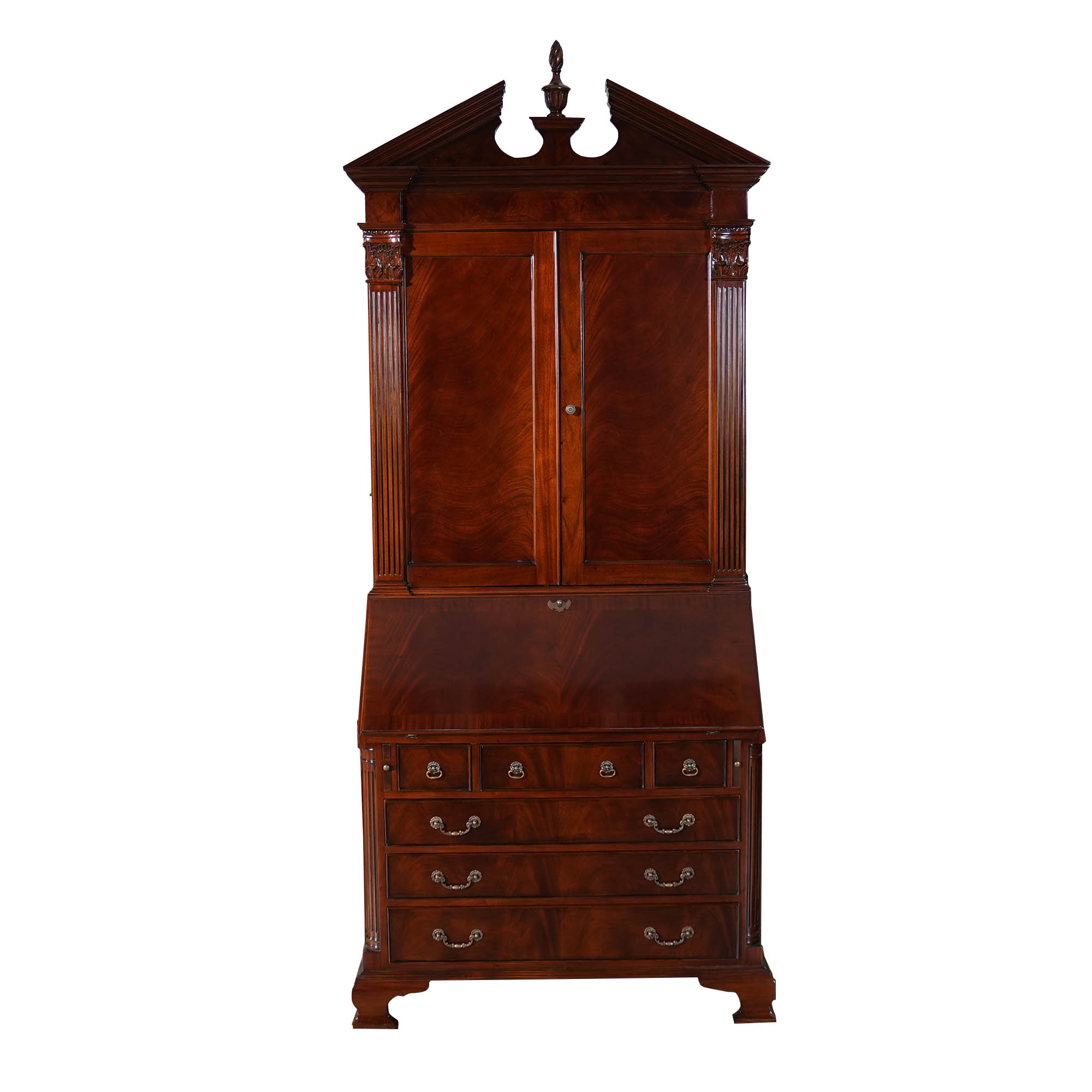 Watch NOF062 Large Mahogany Secretary Desk on Amazon Live