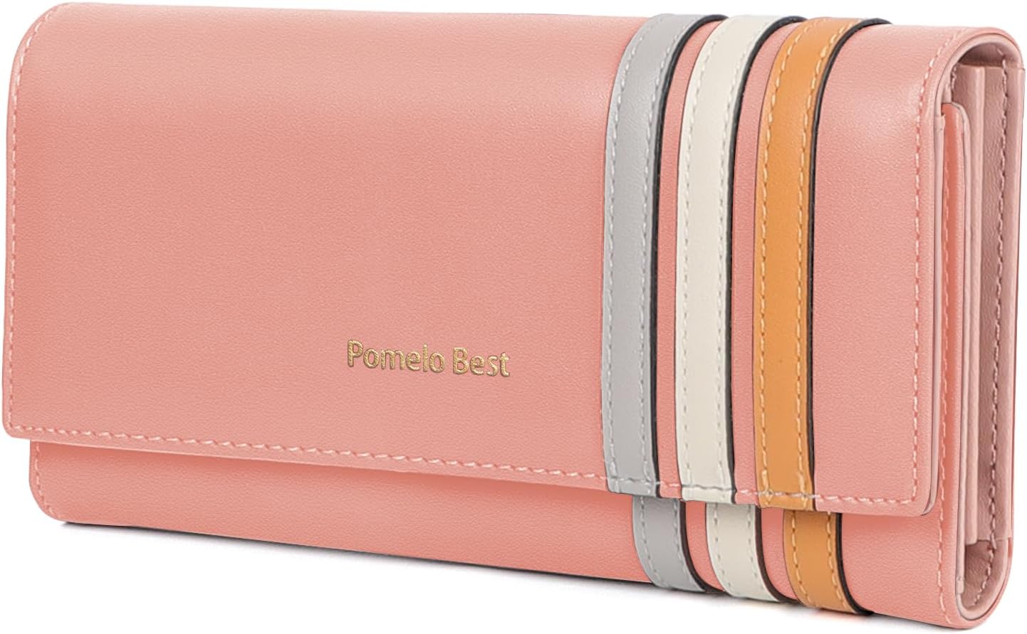 Amazon.com: Pomelo Best Womens Wallet, RFID Blocking Leather Wallet ...
