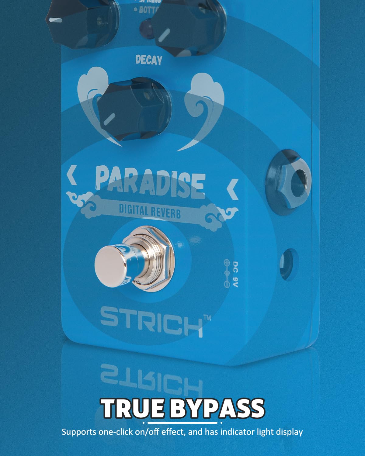 Snapklik.com : STRICH PARADISE Digital Reverb Guitar Pedal, Reverb ...
