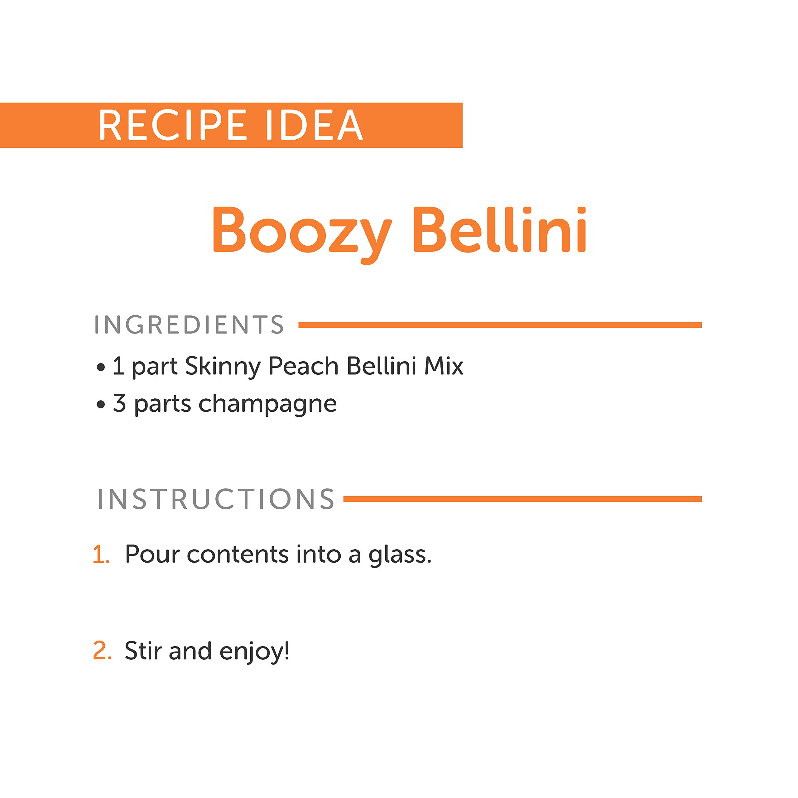 Snapklik.com : Jordans Skinny Mixes Sugar Free Peach Bellini Mix ...