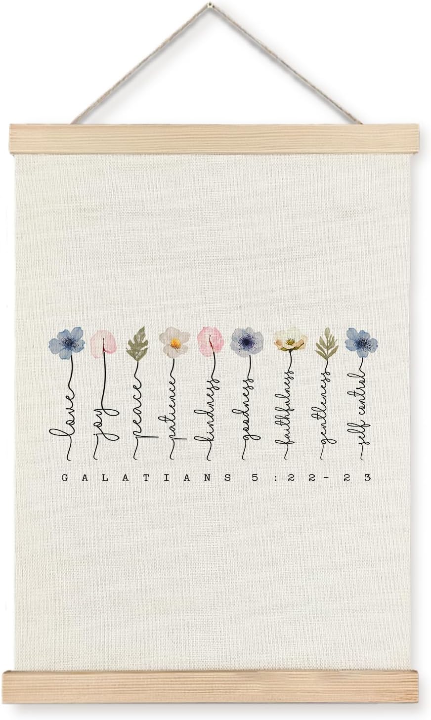 Amazon.com: Supwhd Fruit of the Spirit Wall Art with Wooden Poster ...
