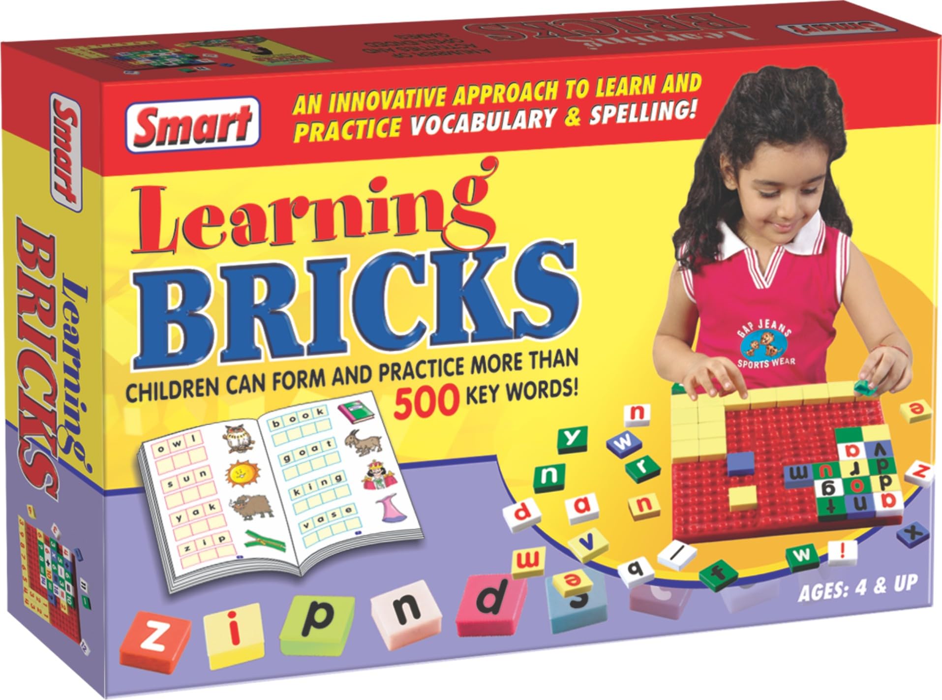 Buy Smart Learning Bricks Alphabet | Board Game & Alphabet Tiles ...