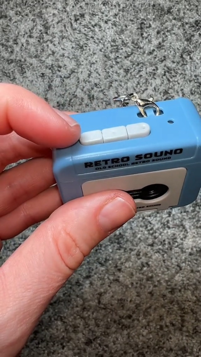 Watch Mini Tape Recorder Keychain on Amazon Live