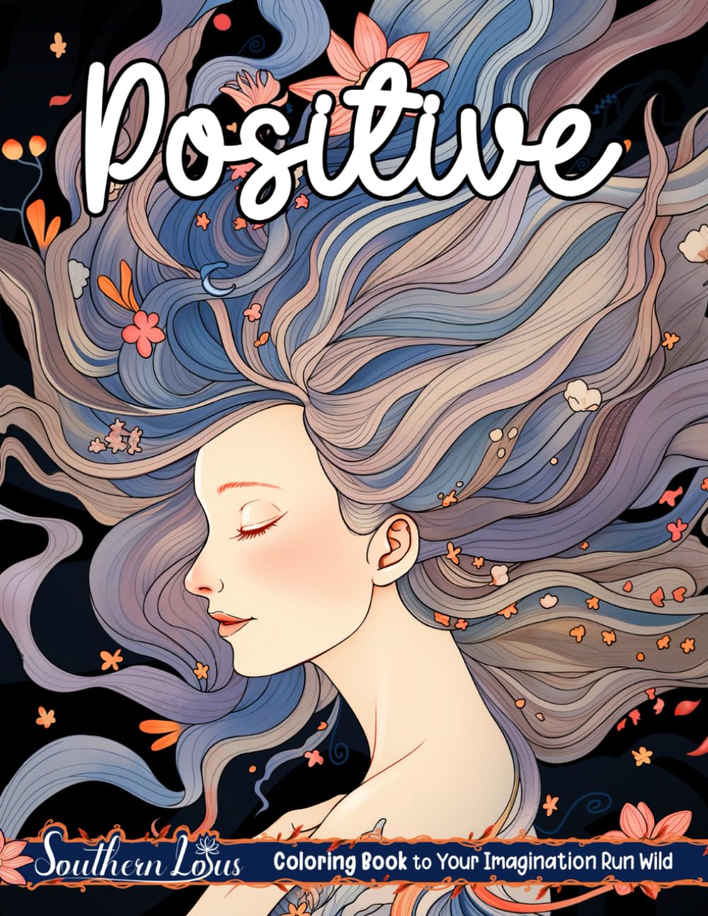 Amazon.com: Positive: Coloring Book for Adults, Women, and Girls With ...