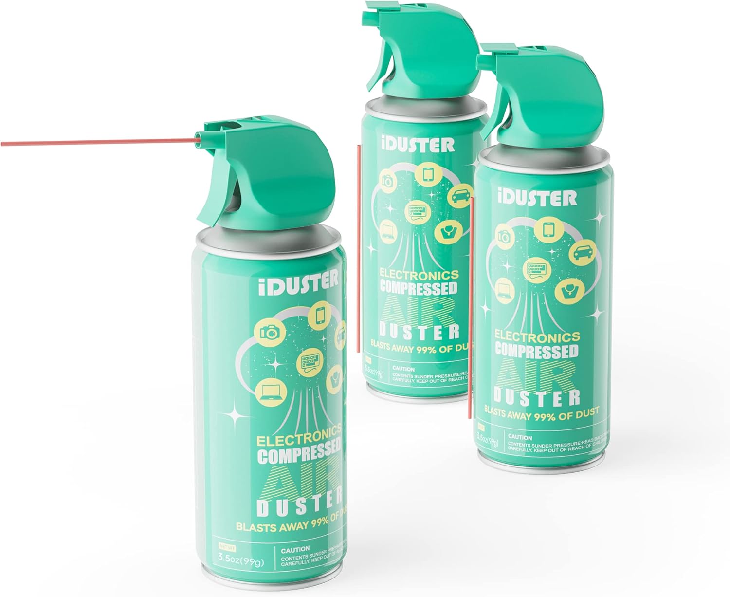 Amazon.com: iDuster Compressed Gas (152a) Disposable Cleaning Duster, 3 ...