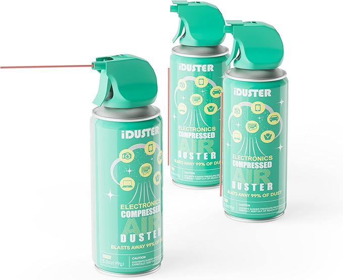 Amazon.com: iDuster Compressed Gas (152a) Disposable Cleaning Duster, 3 ...