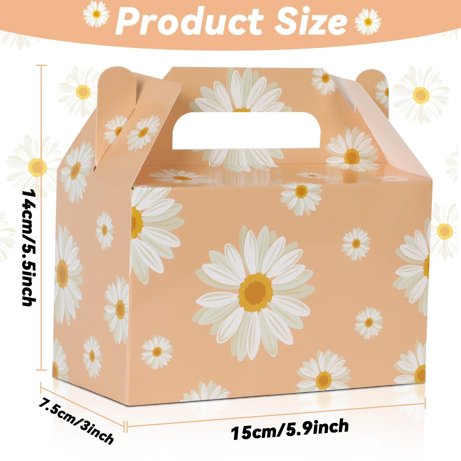Snapklik.com : 12 Pcs Daisy Flower Treat Boxes Party Supplies Hippie ...