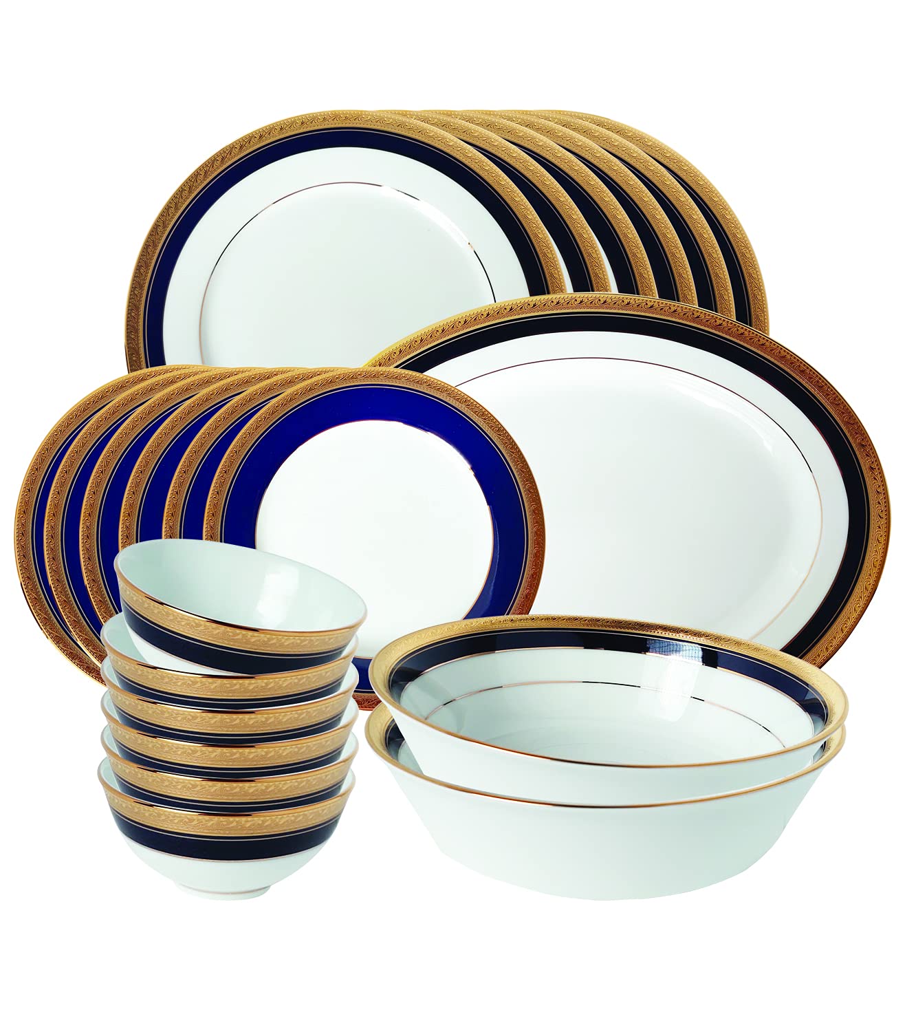 Noritake Japan - Porcelain Premium Dinner Set of 21 pcs, Service for 6 ...