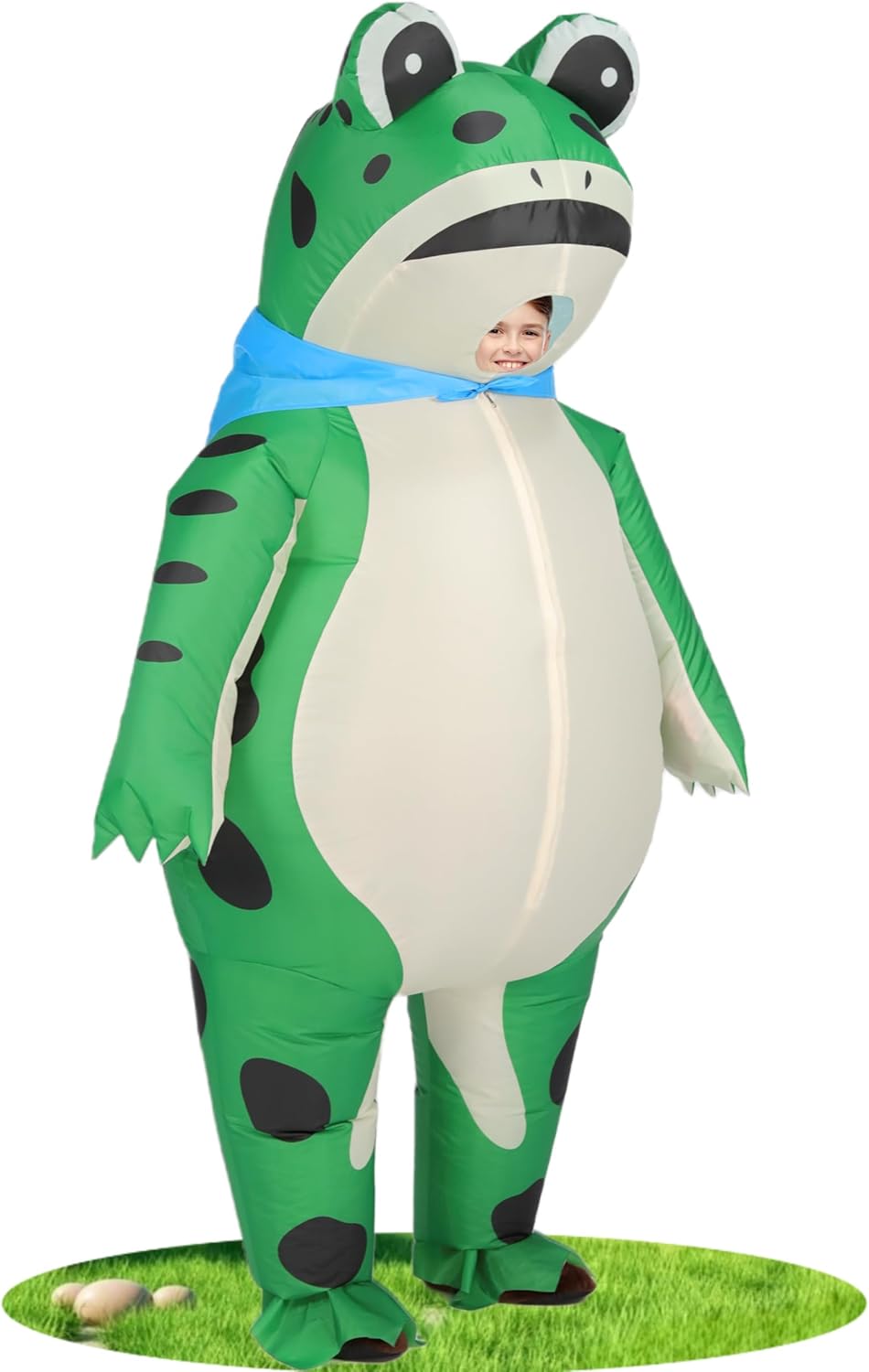 Amazon.com: JINSTABAG Inflatable Costume for Kids Frog Full Body Deluxe ...