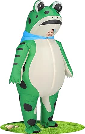 Amazon.com: JINSTABAG Inflatable Costume for Kids Frog Full Body Deluxe ...